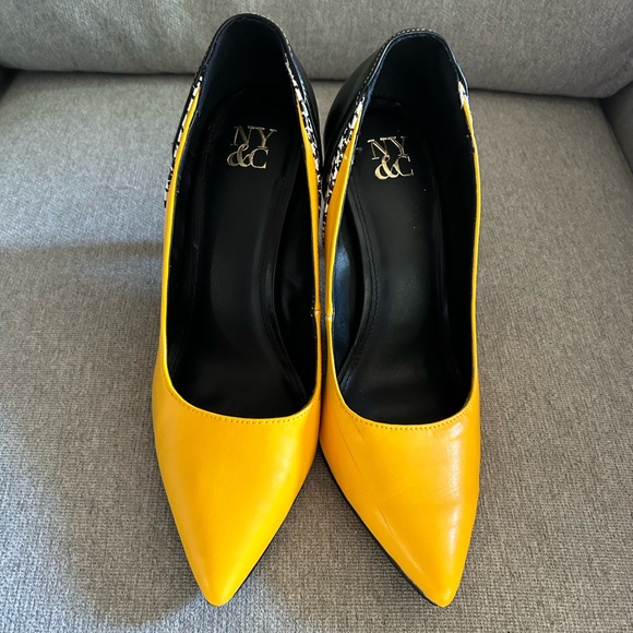 New York & Company | Shoes | Ny Co Yellow And Black Heels Madison Pump ...